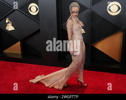 Doja Cat arrives at the 66th annual Grammy Awards on Sunday, Feb. 4 ...