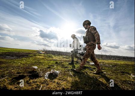 ZAPORIZHZHIA, UKRAINE - FEBRUARY 2, 2024 - A Vampire drone, a Ukrainian ...