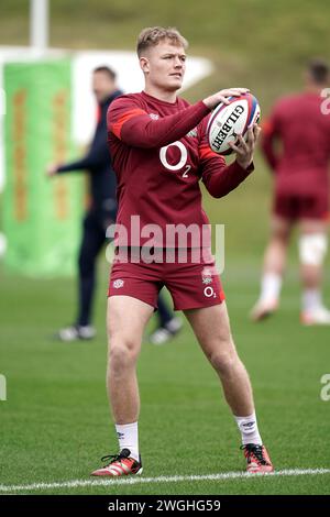 England's Fin Smith during a training session at the Honda England ...