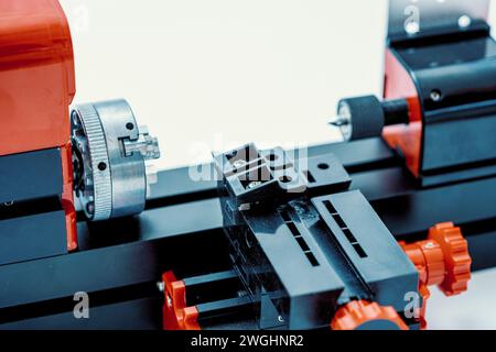 Small diy turning lathe machine for education and hobby Stock Photo - Alamy