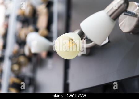 Amount of lamps on sale in store, shop Stock Photo - Alamy