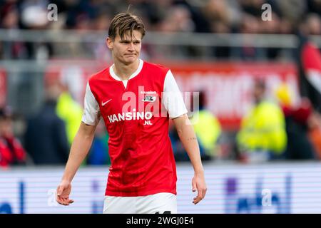 ALKMAAR - David Moller Wolfe of AZ Alkmaar celebrates the 1-0 during ...