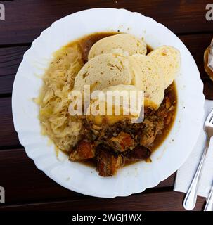 Moravian sparrow - traditional Czech dish Stock Photo - Alamy