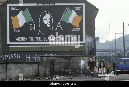 Bobby Sands 1981 H Block protest. Silent march Victory to the Hunger ...