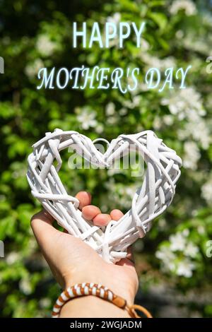 Celebrating Maternal Love Nature's With a Heart Wicker Craft for Mother ...