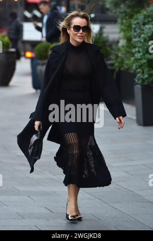 Amanda Holden outside the Global Radio studios in London. Picture date ...