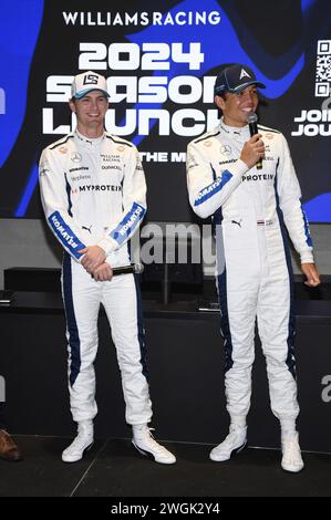 Williams Racing drivers Alex Albon and Carlos Sainz on action during ...