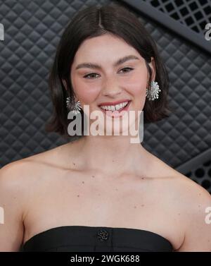 Gracie Abrams arrives at the 66th annual Grammy Awards on Sunday, Feb ...