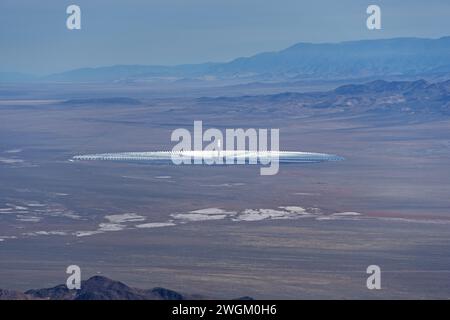 Crescent Dunes concentrated tower thermal solar power plant in the ...