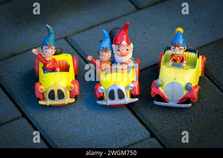 Different iterations of Noddy and his car Stock Photo - Alamy