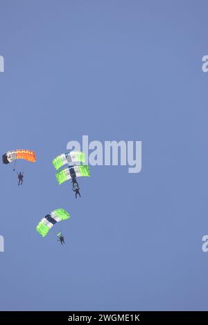 Skydiving and parachutting in Costa Rica Stock Photo - Alamy