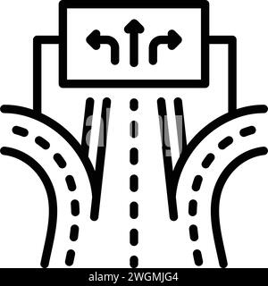 Icon for ways; path Stock Vector Image & Art - Alamy