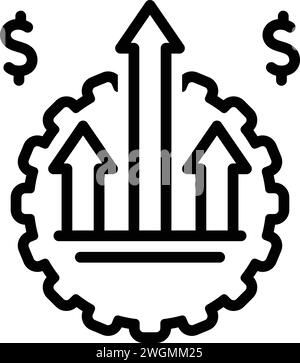 Icon for optimal, arrow Stock Vector Image & Art - Alamy