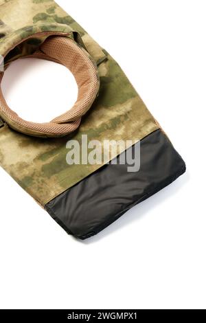 Tactical neck protection module isolated on white Stock Photo - Alamy