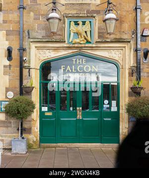 The Falcon Hotel in market town of Uppingham, England Stock Photo - Alamy