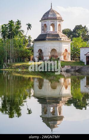 Vertical view of ancient octagonal Jagannath aka Roth temple, Puthia ...
