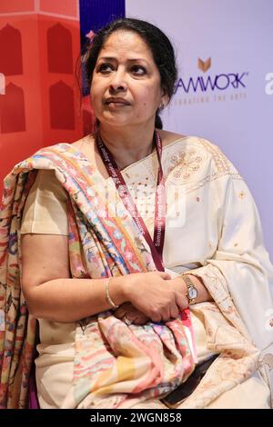 Jaipur, India. 05th Feb, 2024. Professor Joya Chatterji is speaking at ...