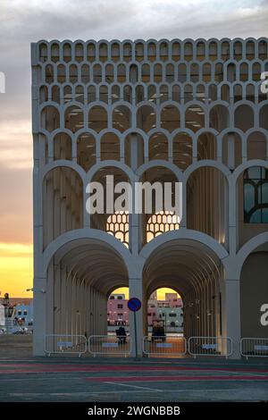 Old Doha port (Mina District) in Doha, Qatar afternoon shot showing ...