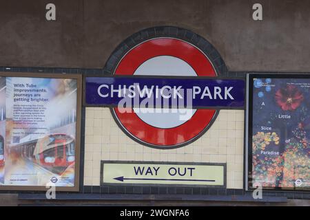 Chiswick Park London Underground Station Stock Photo - Alamy