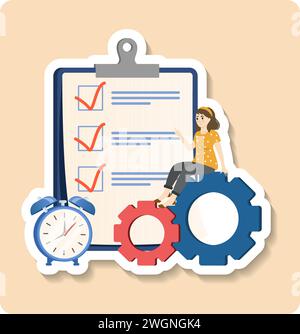 Checklist for work completion, review plan, business strategy or todo ...