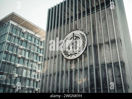 Headquarters of the World Health Organisation, WHO, Geneva, Switzerland ...