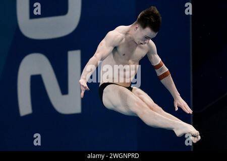 Jake Passmore of Ireland competes in the 1m Springboard Men at the ...