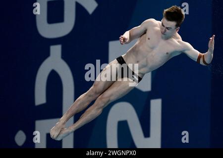 Jake Passmore of Ireland competes in the 1m Springboard Men at the ...