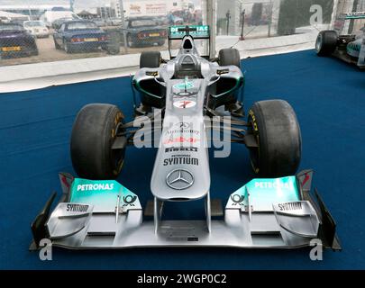 Front view of the 2011, Mercedes GP Petronas 1 Teams, MGP W02 Driven by ...