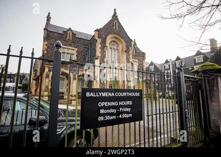 Ballymena Magistrates' Court, where two men are charged with the murder ...