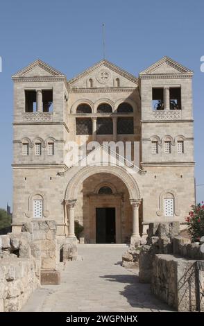 Franciscans monastery (Basilica of the Transfiguration) at the mount ...
