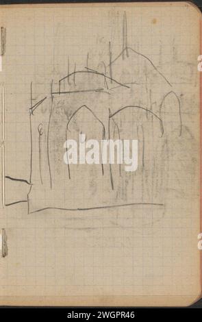 Possibly Milan Cathedral. Page 29 from a sketchbook of 28 pages ...