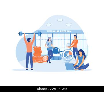 Financial literacy. Young man with personal insurance. Idea of security ...