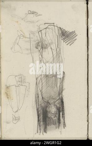 Two standing women. Page 39 From a sketchbook with 25 sheets Stock ...