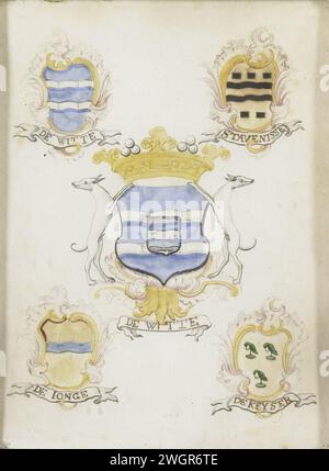 The coat of arms of the Citters family, Anonymous, c. 1777 family arms ...