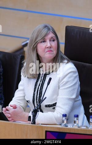 Alison Johnstone, Presiding Officer of the Scottish Parliament (centre ...