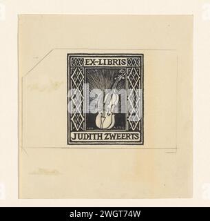 Ex Libris design for Judith Zweerts by Julie de Graag, 1917 ...