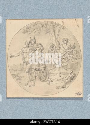 Apollo and King Midas with donkey ears (in box with 43 drawings ...