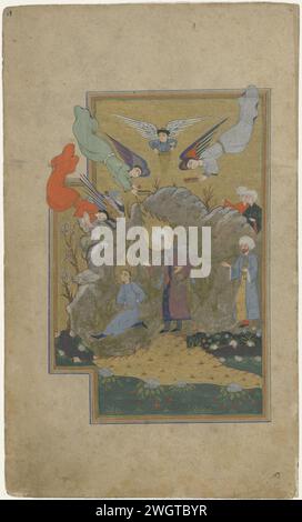 Kneeling figure with hands behind head. Artist: Unknown Stock Photo - Alamy