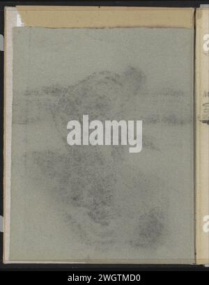 Abklatsch of the chalk drawing on page 5 recto. Leaf 4 Verso from a ...