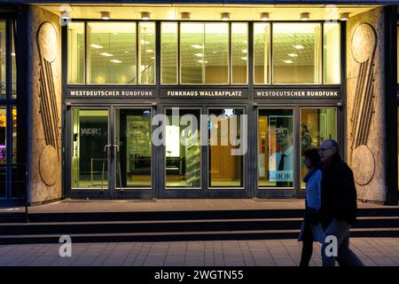 entrance of the Funkhaus at the the Wallraf square, West German ...
