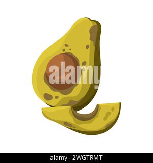 Old rotten avocado. Damaged food from fridge, moldy expired product ...