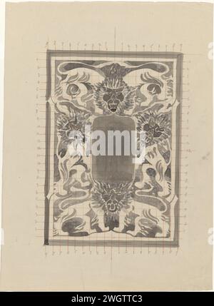 Ornamental design with Lions, Carel Adolph Lion Cachet, 1874 - 1945 ...