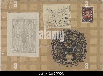 Design for an ex libris by Johannes Henoch Neethling, Carel Adolph Lion Cachet, 1874 - 1945 ...