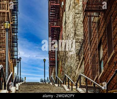 The famous stairs where the Joker movie was filmed in the Bronx, the ...