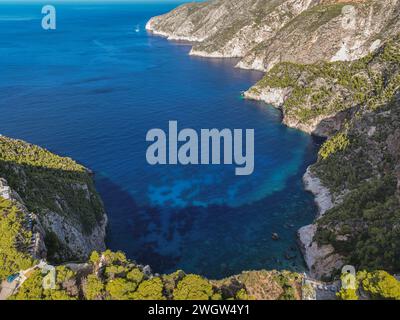 Viewpoint of Cliffs of Kambi in Zakinthos Greece Island. Beautiful ...