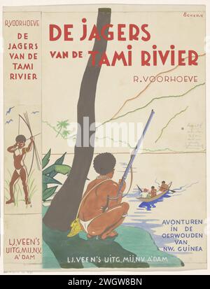 On the waterfront a man looks at a drawing tray; The drawing tribute ...