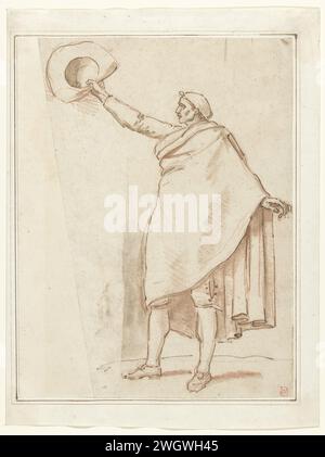 Torero waving Sombrero. Torero, in closed Cape, waving the Sombrero ...
