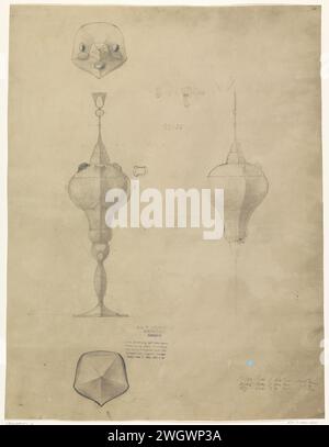 Design for a silver chalice with lid Stock Photo - Alamy