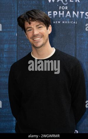 Grant Gustin attends musical 'Water for Elephants' opening night at Imperial Theatre in New York ...