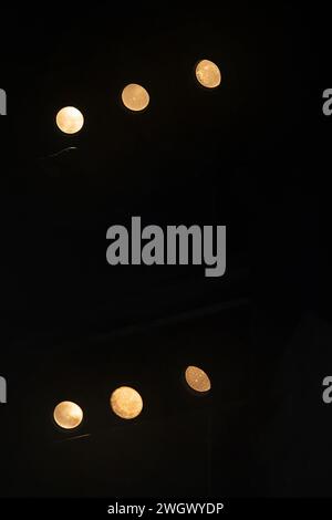 many spotlights that illuminate the stage at a concert Stock Photo - Alamy
